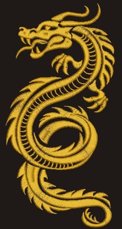 Chinese Dragon Machine Embroidery Design Instantly Download - Etsy