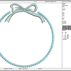 Bow Frame for Monogram Monogram Frame Machine Embroidery Design ...