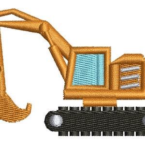 Excavator Design Machine Embroidery Design - Etsy