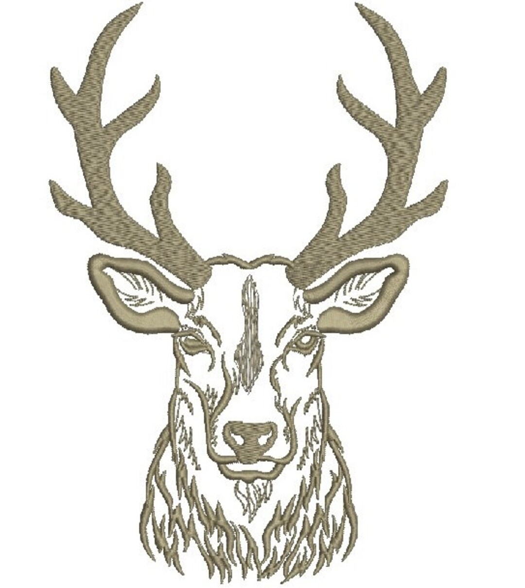 Whitetail Buck Machine Embroidery Design – Instant Download - Etsy UK