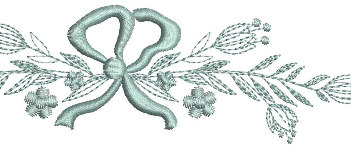 Rustic Border Machine Embroidery Design Frame Floral Border - Etsy