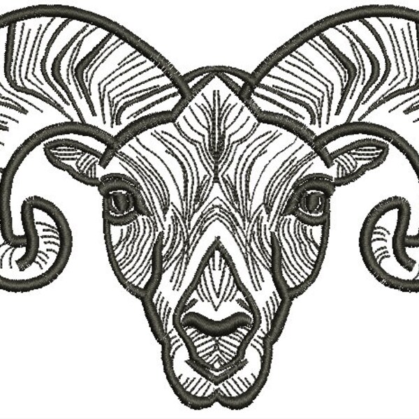 Head With Horns - Etsy