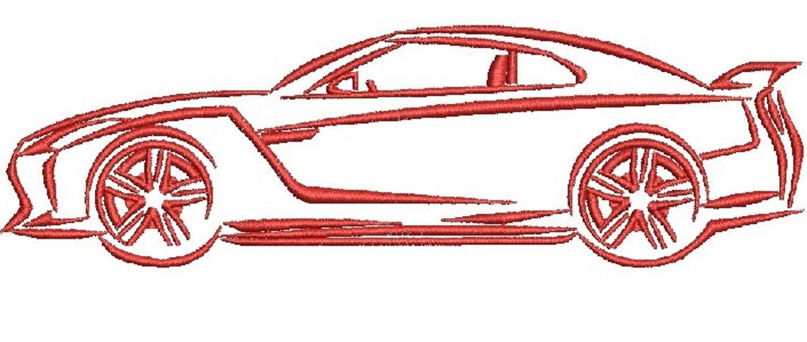 Car Machine Embroidery Design Instantly Download - Etsy