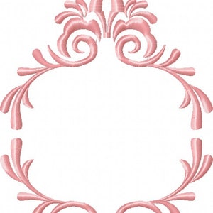 Monogram Frame Machine Embroidery Design - Etsy