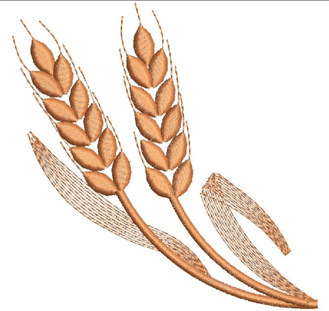 Wheat Stalks Machine Embroidery Design digital File. - Etsy