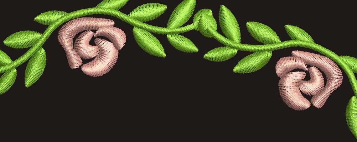 Frame Flowers Embroidery Design Machine Embroidery Design - Etsy