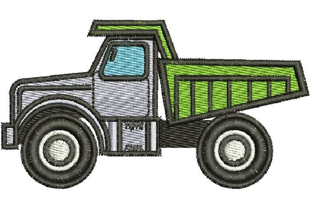 Dump Truck Machine Embroidery Design, Instantly Download - Etsy