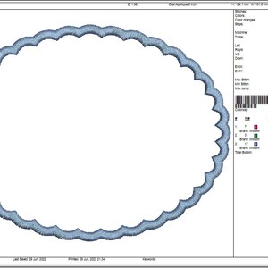 Oval Applique Machine Embroidery Design Machine Embroidery Design ...