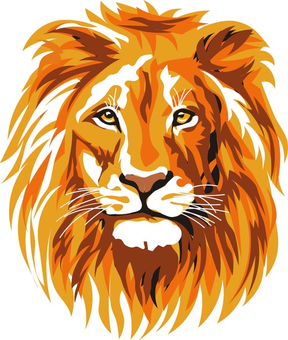 Lion SVG. Dxf PNG. EPS. Jpg Big Size 300 Dpi - Etsy