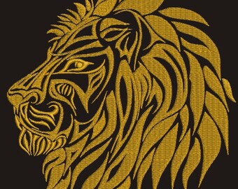 Lion Machine Embroidery Designs Instantly Download | Etsy