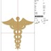 Caduceus Embroidery, Medical Pattern, Healthcare Design - Etsy