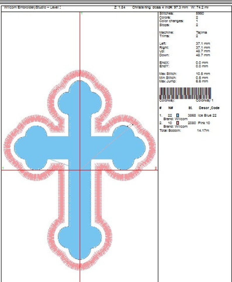 Cross / Christening Cross Machine Embroidery Design Instantly | Etsy