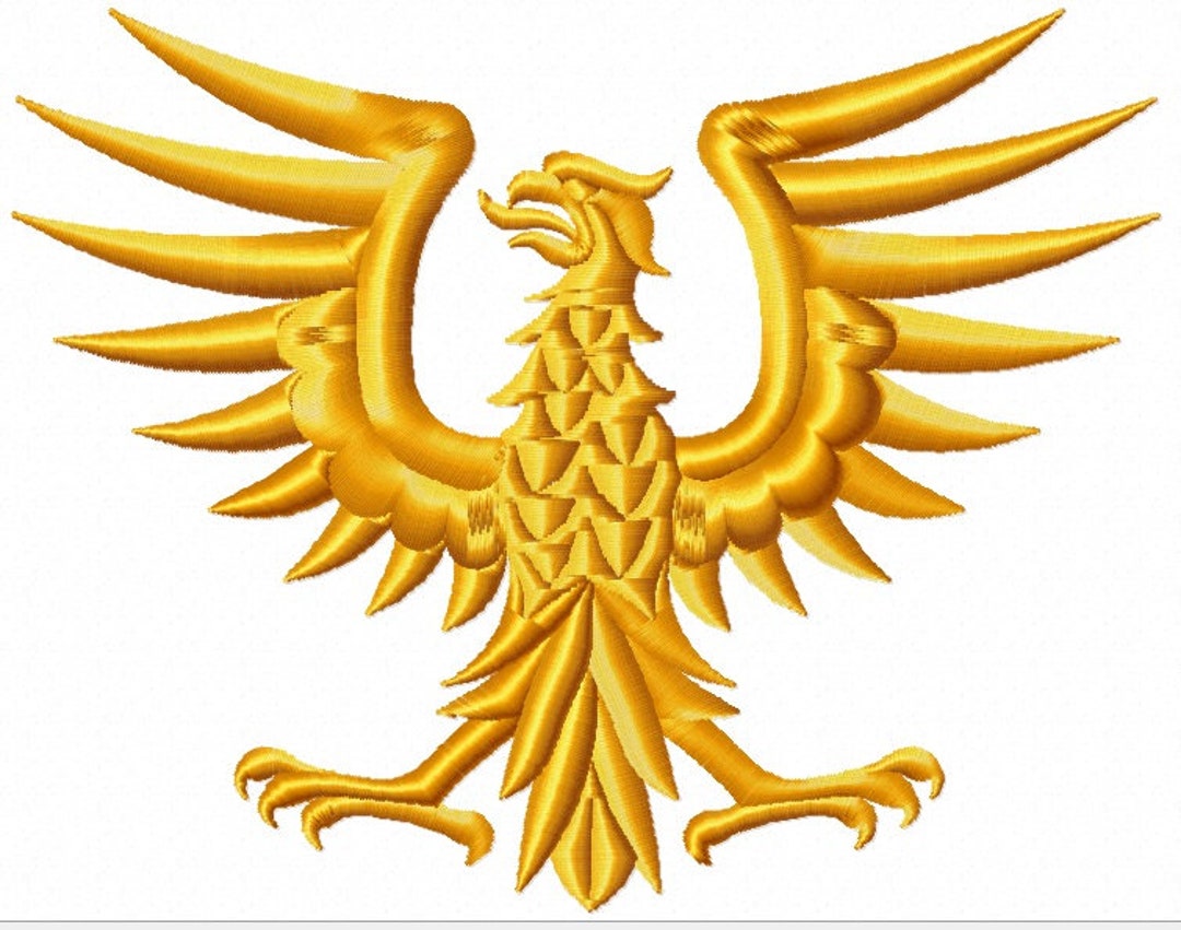 Heraldic Eagle Embroidery Machine Embroidery Design, Instant Download ...