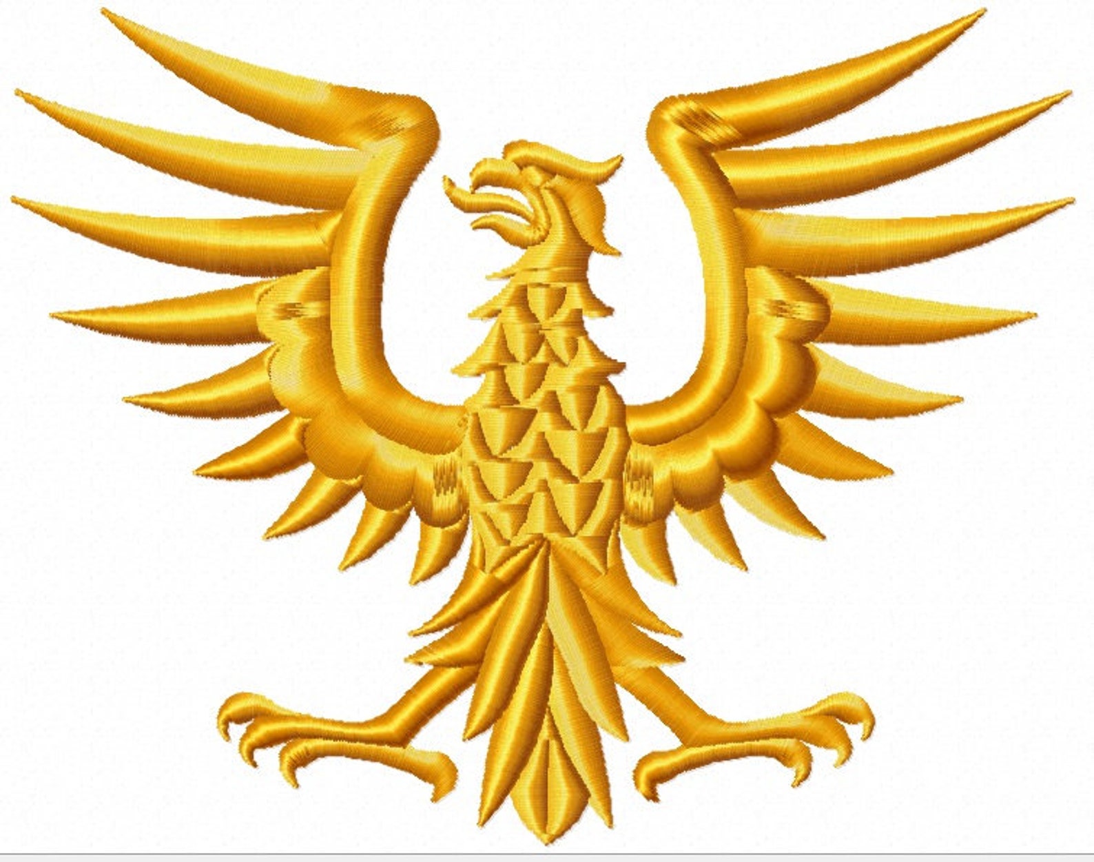 Heraldic Eagle Embroidery Machine Embroidery Design Instant - Etsy