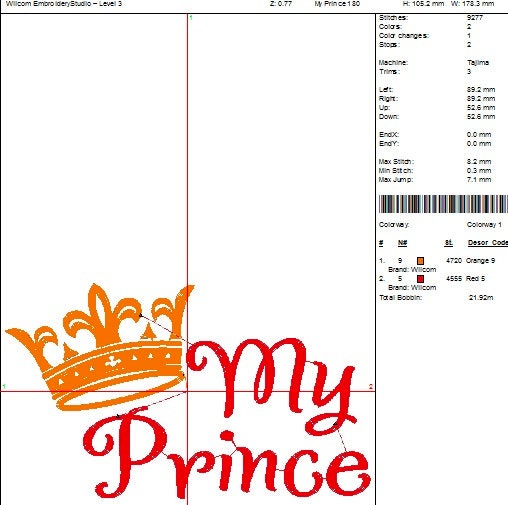 My Prince Machine Embroidery Design | Etsy