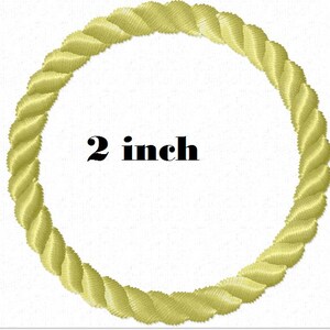 Rope Frame Monogram Frame Machine Embroidery Design - Etsy