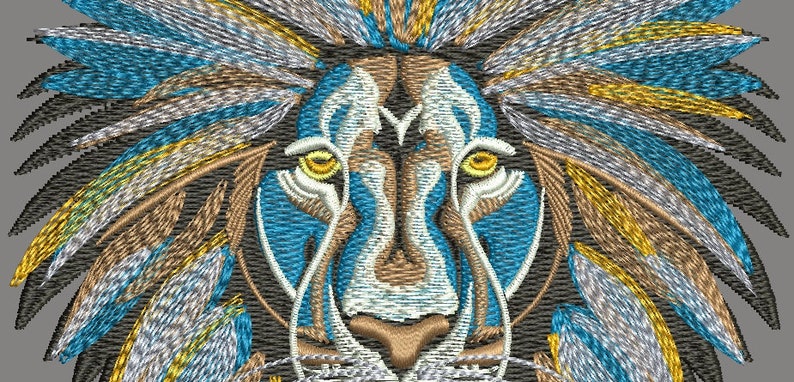 Lion Machine Embroidery Designs Instantly Download It is - Etsy