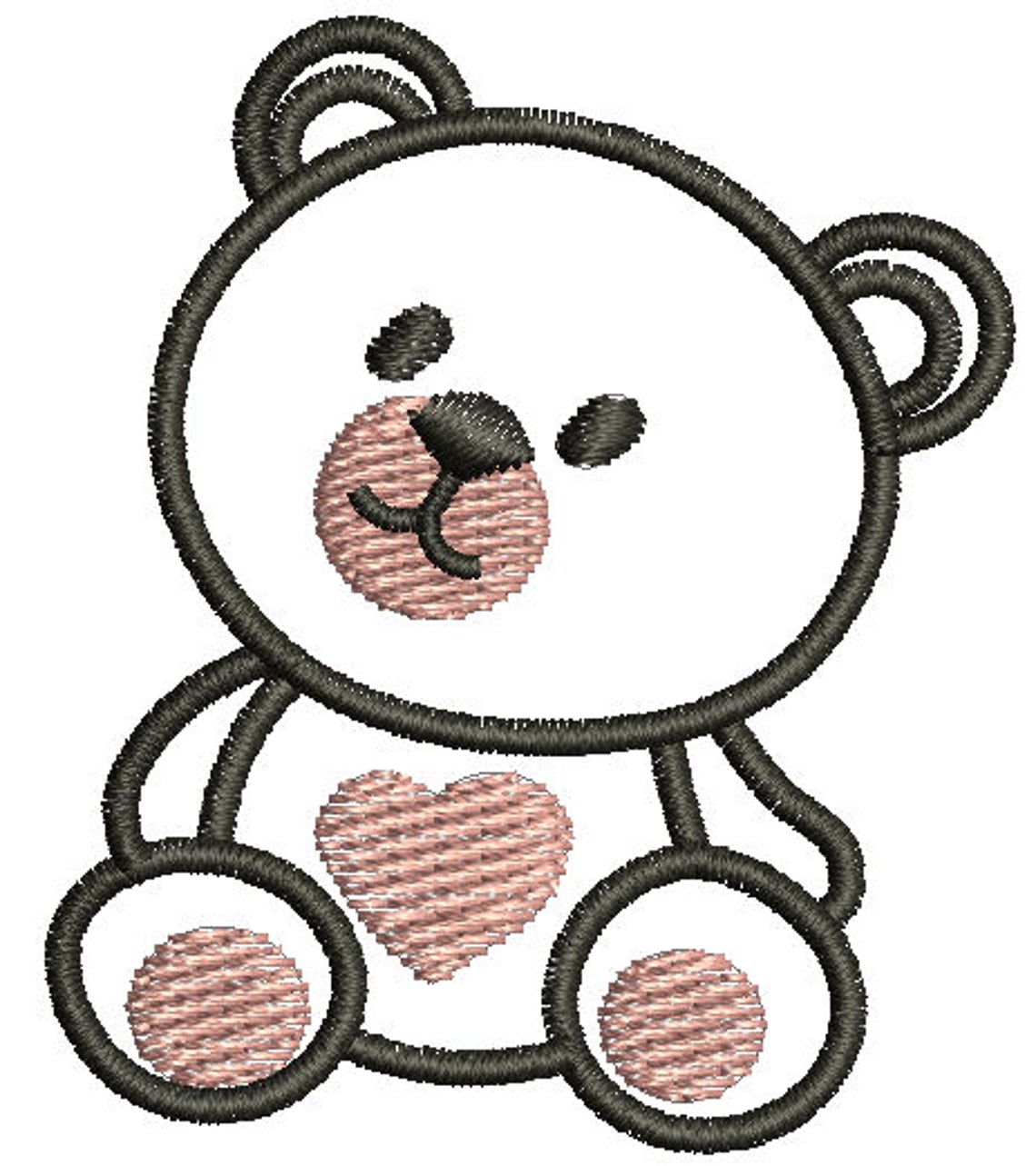 Bear Machine Embroidery Design | Etsy