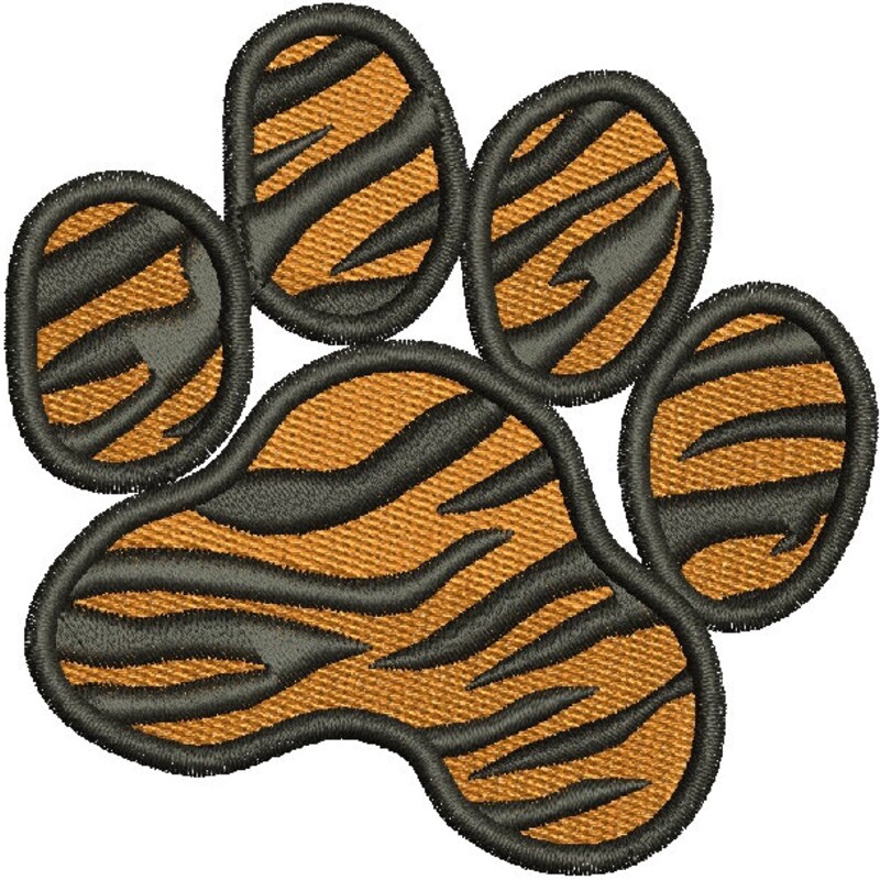 Tiger Paw Svg - Etsy