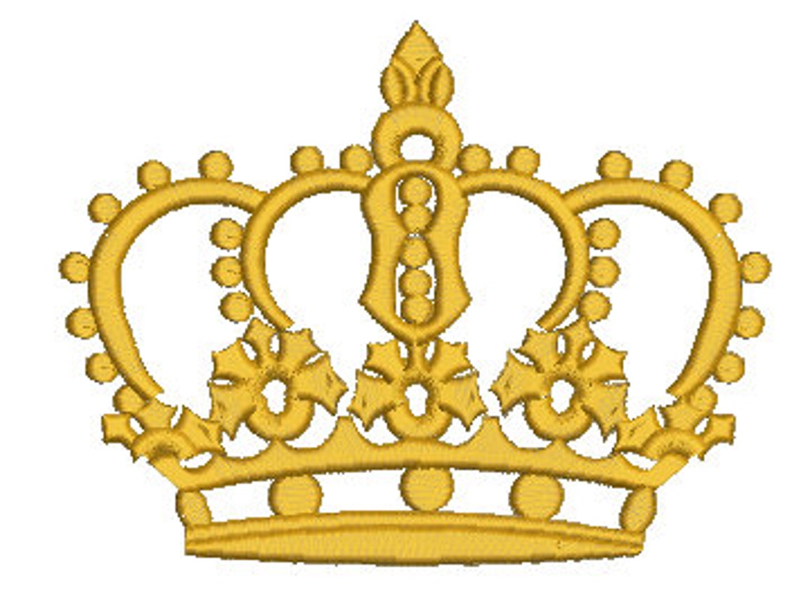 Crown Machine Embroidery Design - Etsy