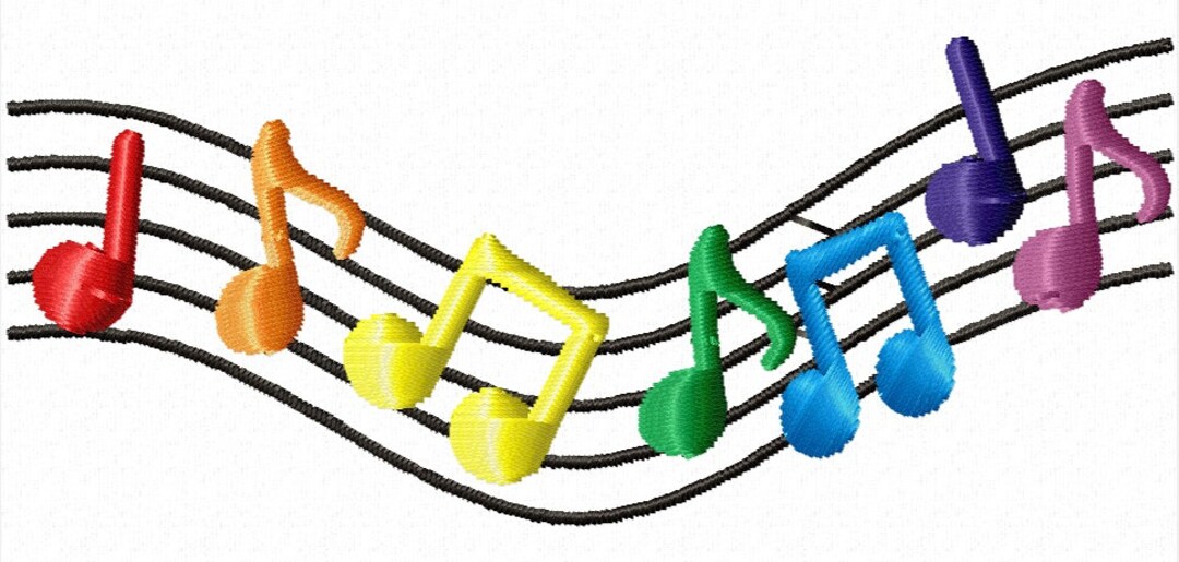 Musical Notes, Music, Notes Machine Embroidery Designs, Instantly ...