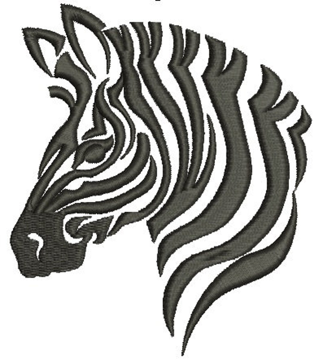 Zebra Head , Zebra Face Machine Embroidery Designs, Instantly Download ...