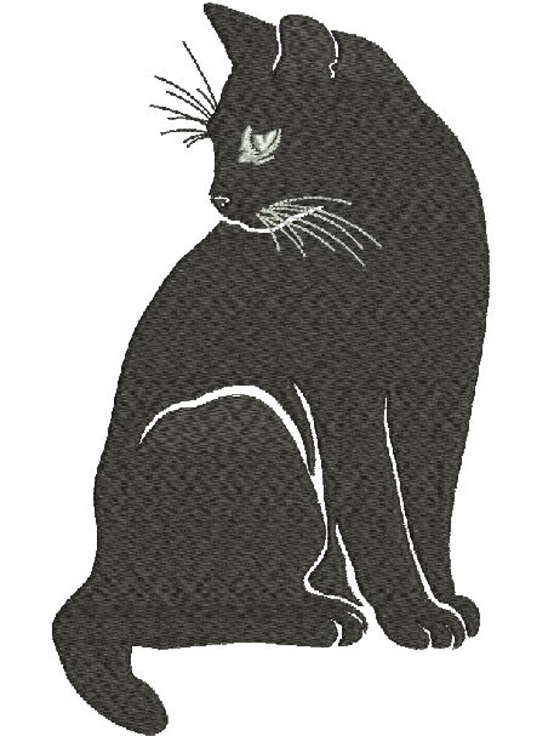 Black Cat Machine Embroidery Designs Instantly Download | Etsy