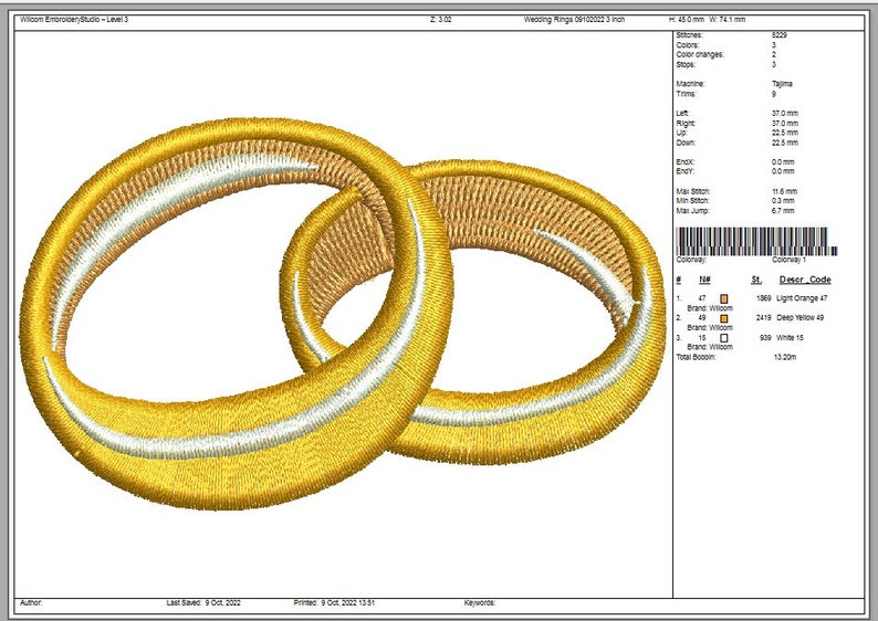 Wedding Rings Machine Embroidery Design - Etsy