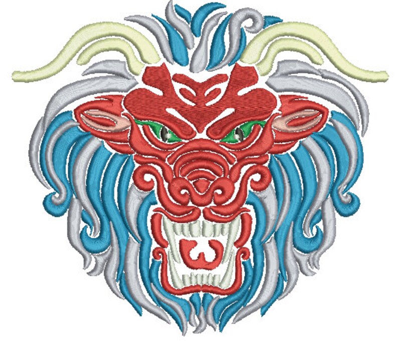 Dragon Machine Embroidery Design Instantly Download - Etsy