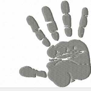 Hand Print Embroidery Design Machine Embroidery Design - Etsy