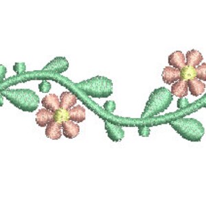 Flower Border Machine Embroidery Design - Etsy