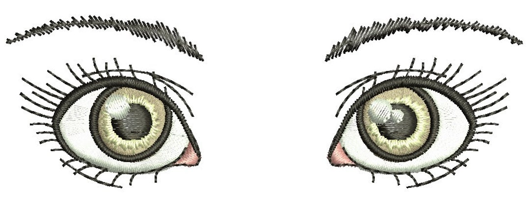 Eys for Toys, Three Sizes. Machine Embroidery Design, Instantly ...