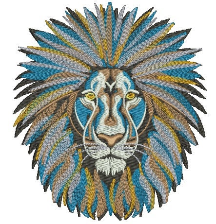 Lion Machine Embroidery Designs Instantly Download It is - Etsy
