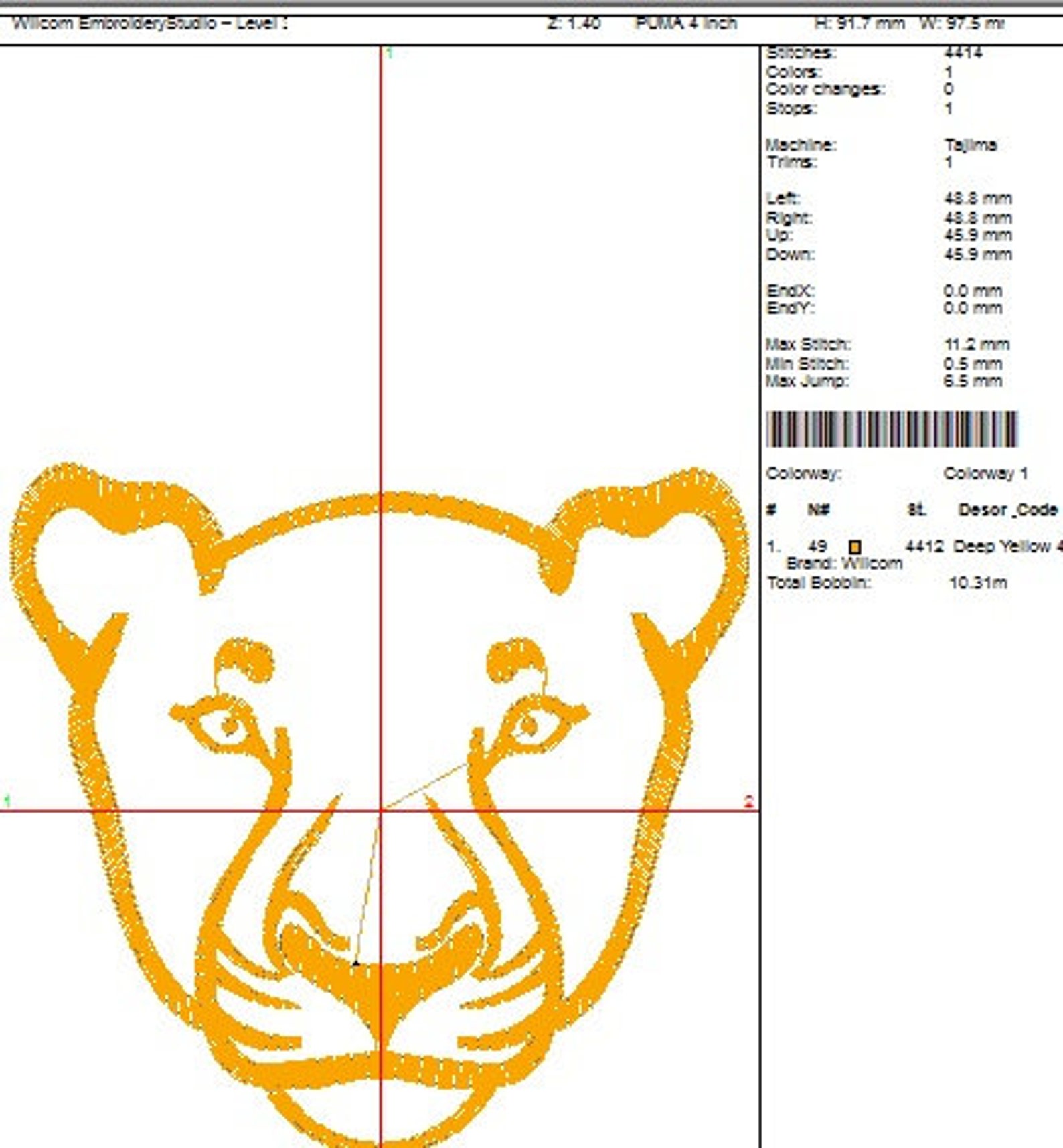 Puma Machine Embroidery Design Instantly Download - Etsy