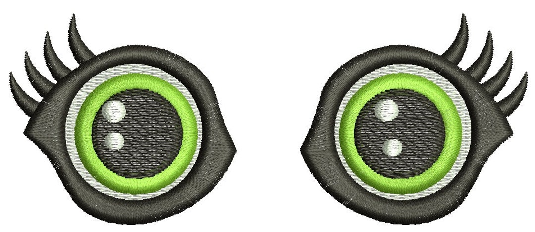 EYES, Pair - Left and Right / Eyes for Soft Toys Machine Embroidery ...