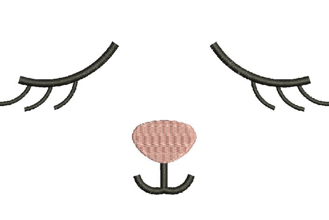 Bunny Face Machine Embroidery Designs, Instantly Download - Etsy