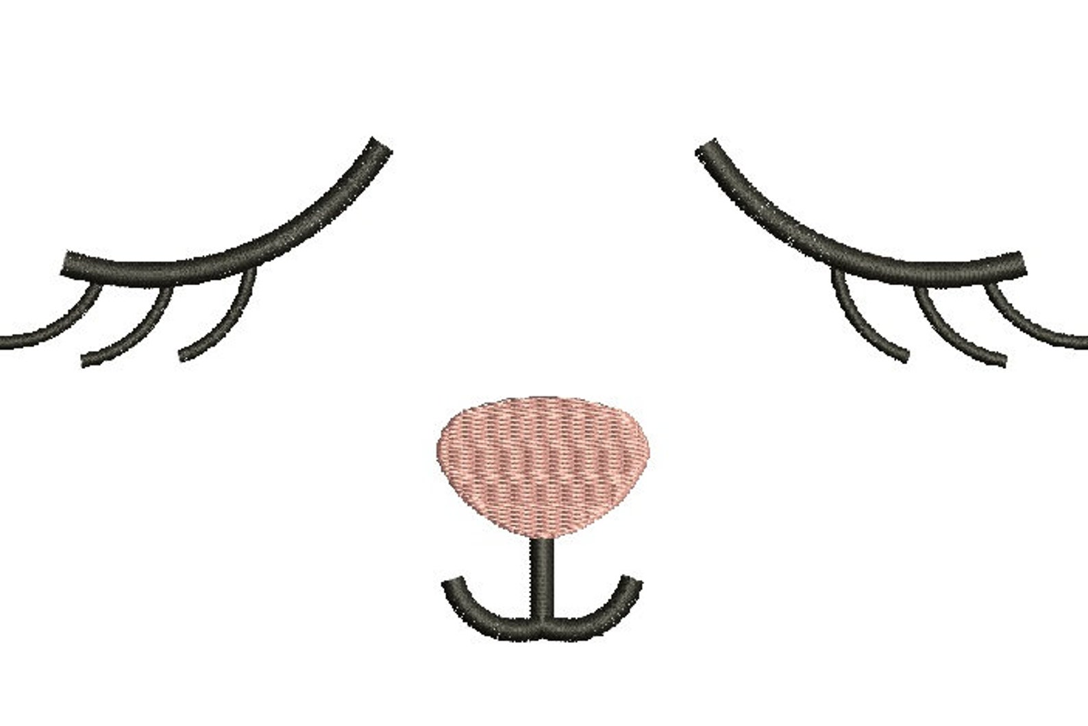 Bunny Face Machine Embroidery Designs Instantly Download - Etsy