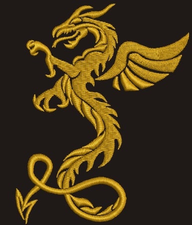 Chinese Dragon Machine Embroidery Design Instantly Download - Etsy