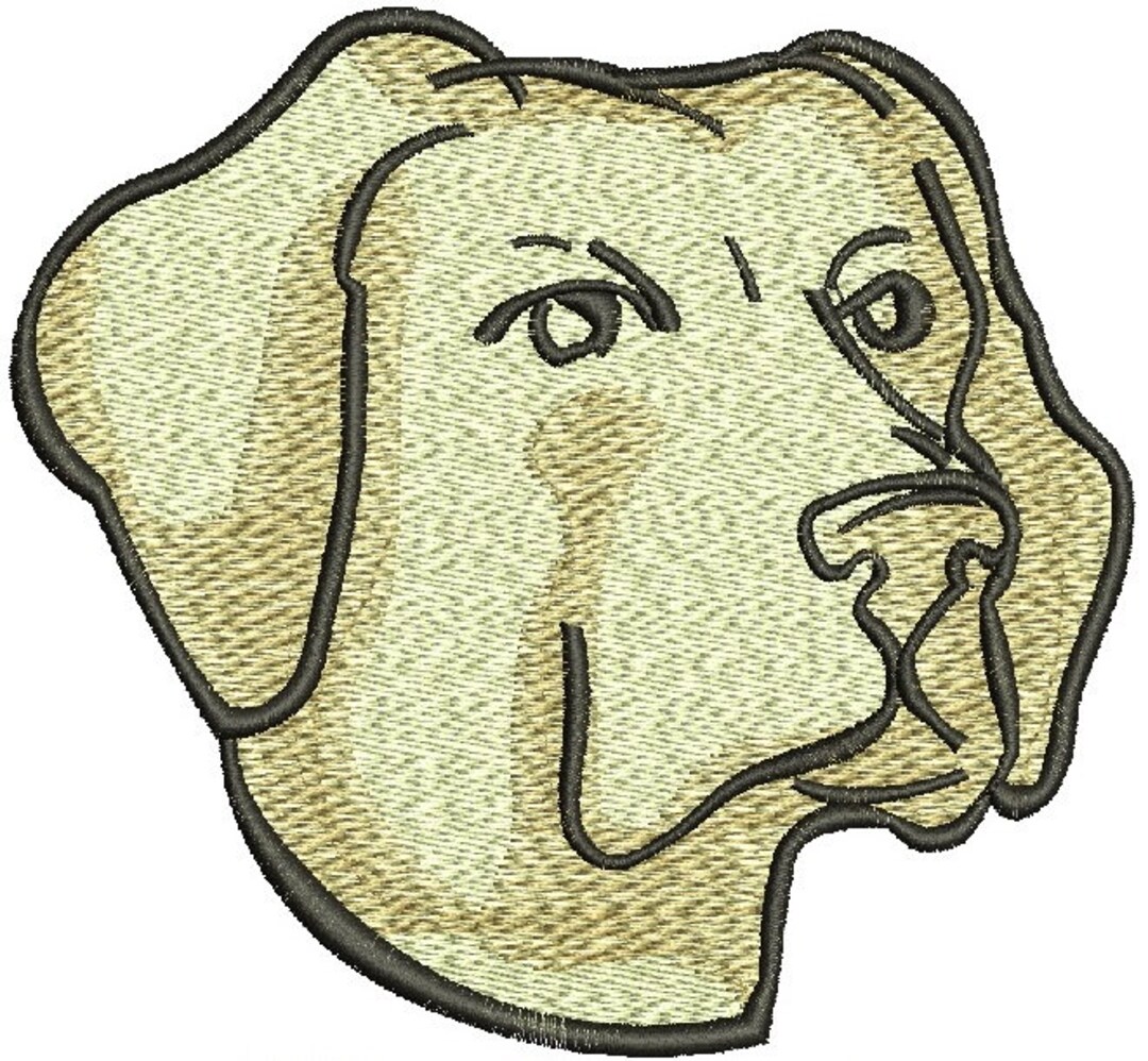 Labrador Retriever Dog Machine Embroidery Design - Etsy
