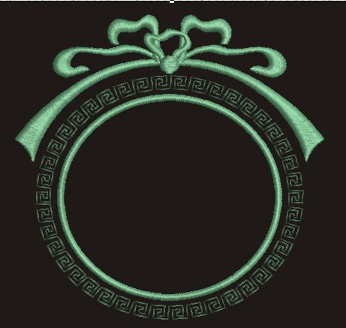 Crown and Bow Monogram Frame / Monogram Frame Machine - Etsy