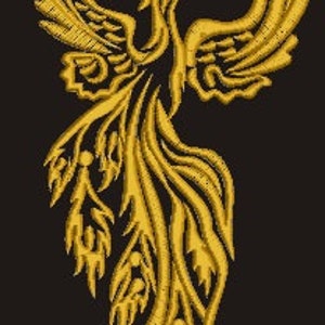 Phoenix Machine Embroidery Design, Instantly Download - Etsy