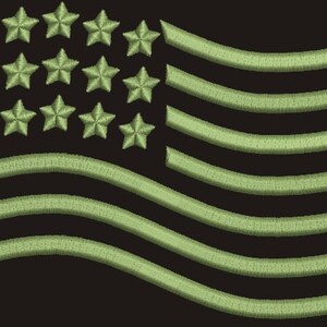 American Flag / Usa Flag One Color Embroidery Design, Instantly ...