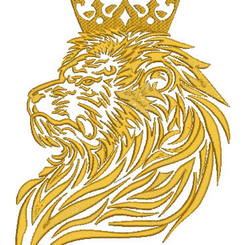 Heraldic Lion / Vintage Royal Lion Machine Embroidery Design - Etsy