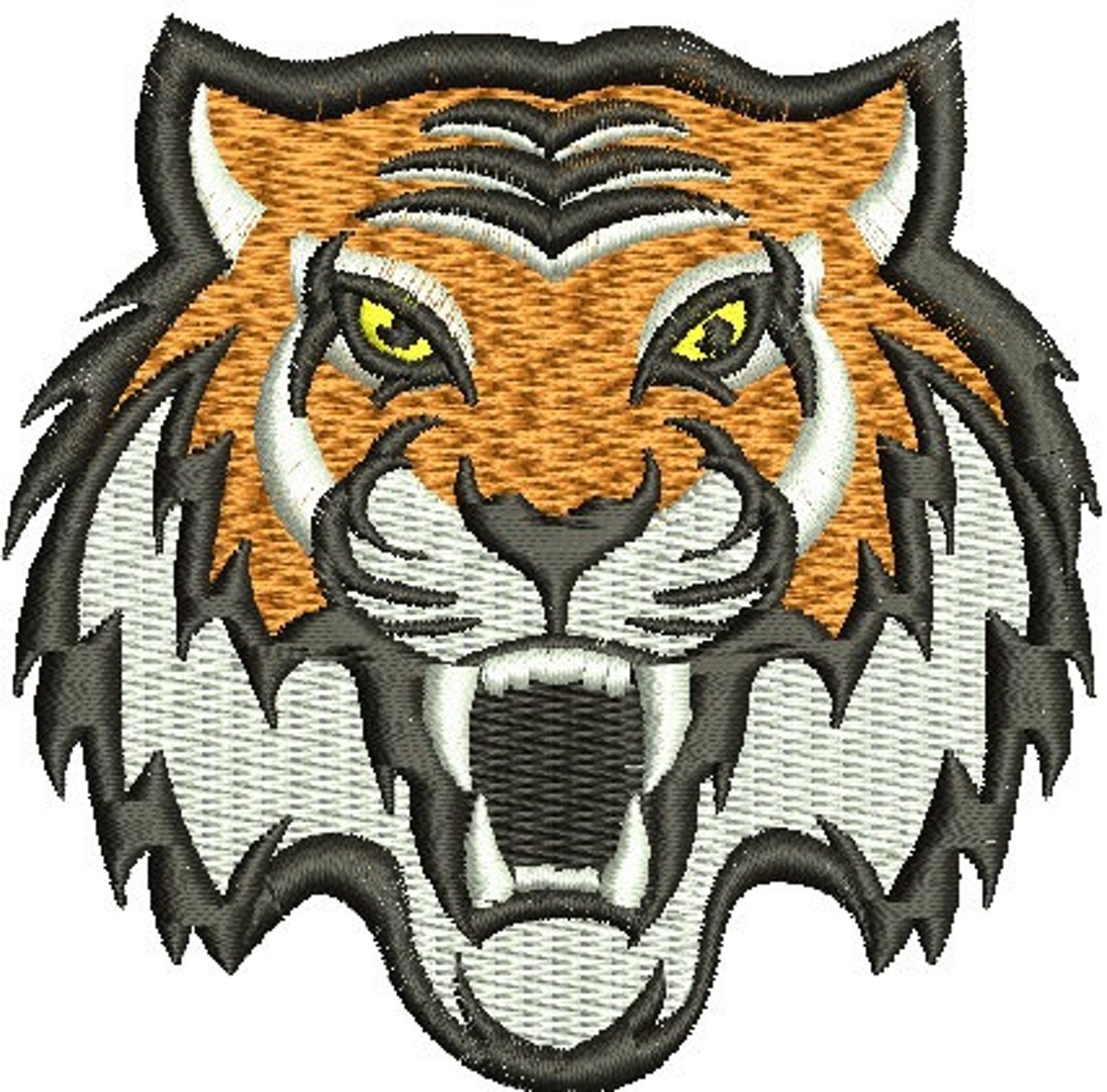 Wild Tiger Embroidery Design Machine Embroidery Design | Etsy