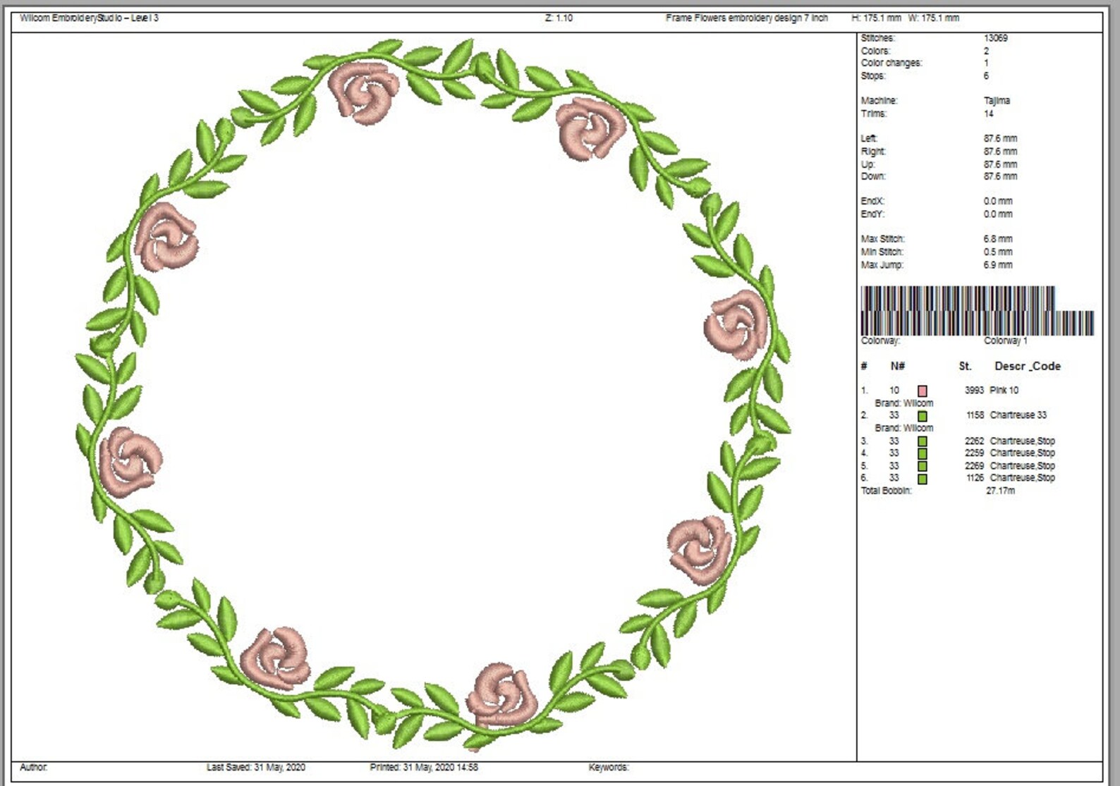 Frame Flowers Embroidery Design Machine Embroidery Design | Etsy