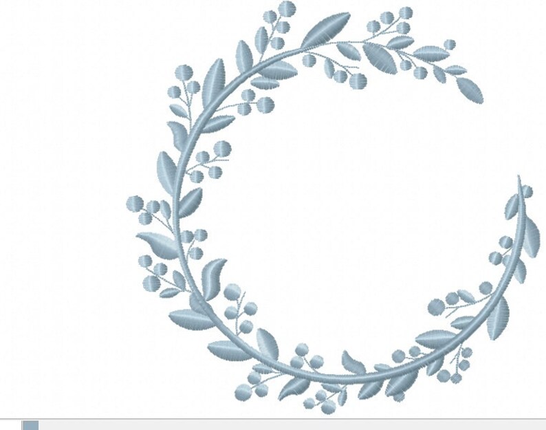 Monogram Wreath Open Space for Monograms Monogram Frame | Etsy