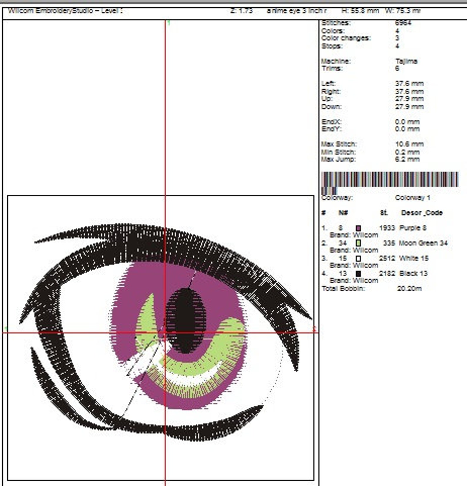 Eyes Anime for Toys Left and Right Pair Machine Embroidery - Etsy