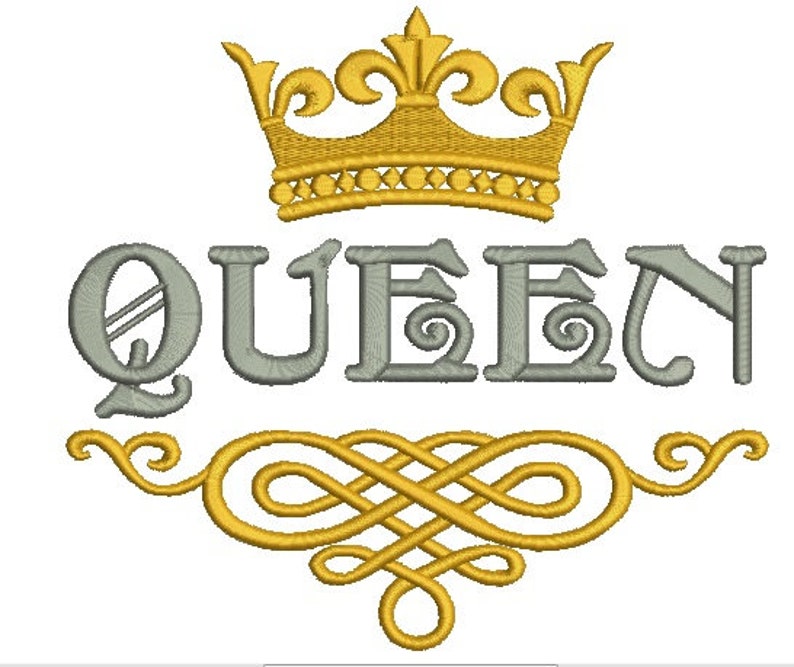 Queen Machine Embroidery Designs Instantly Download | Etsy