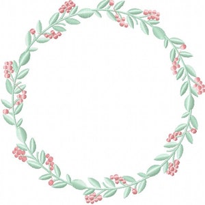 Floral Frame for Monogram / Monogram Frame Machine Embroidery Design - Etsy
