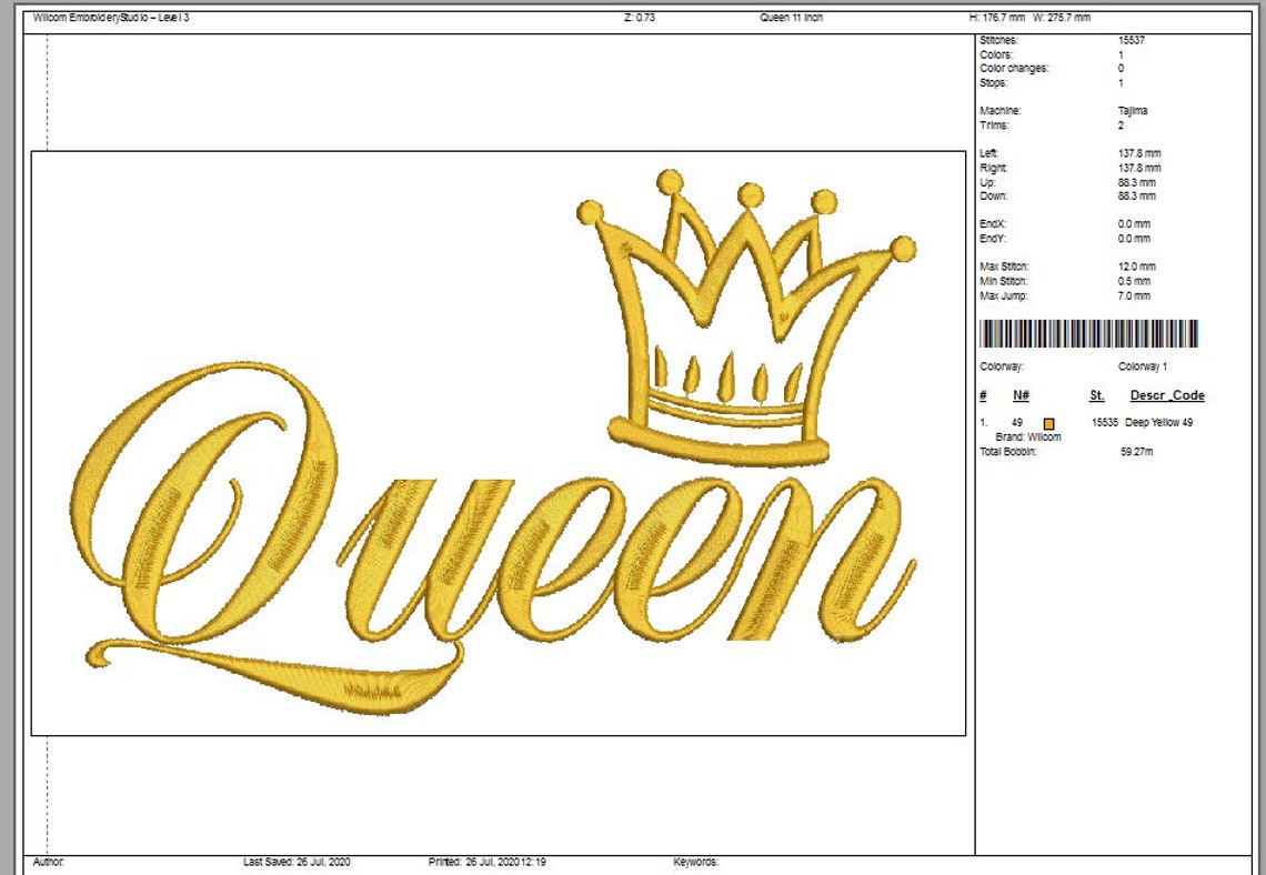 Queen Machine Embroidery Designs Instantly Download | Etsy